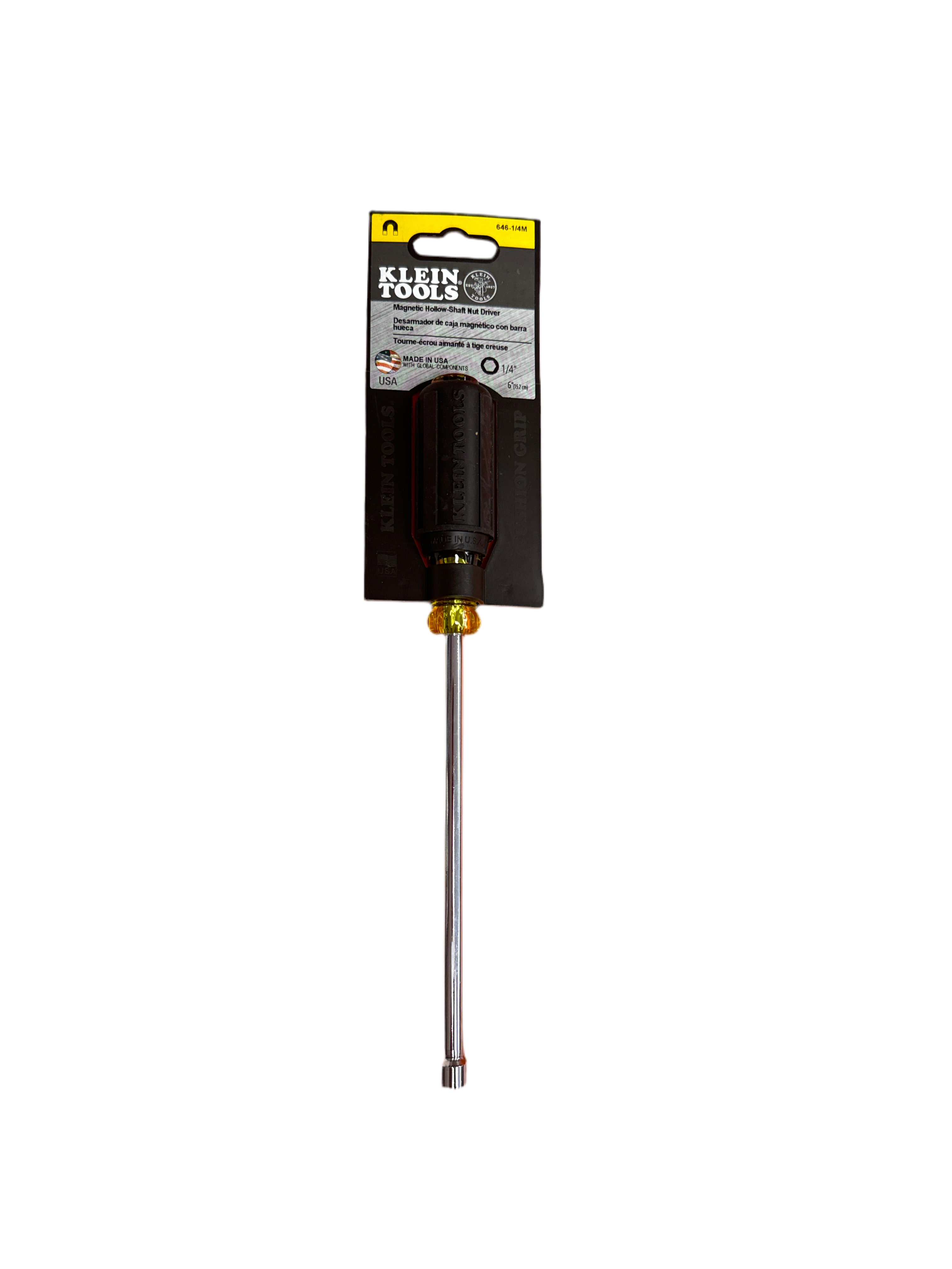 646-1/4M - 1/4'' Magnetic Tip Nut Driver 6'' Hollow-Shaft – QR Supply House